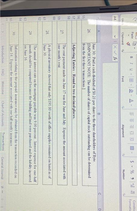 Byte of Accounting, Inc. Pranjali patel 8362 | Chegg.com