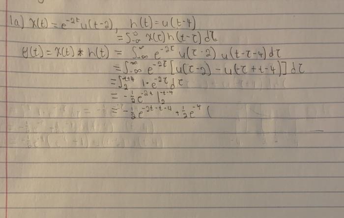 Solved Question 1: Consider a CLTI system has the input | Chegg.com