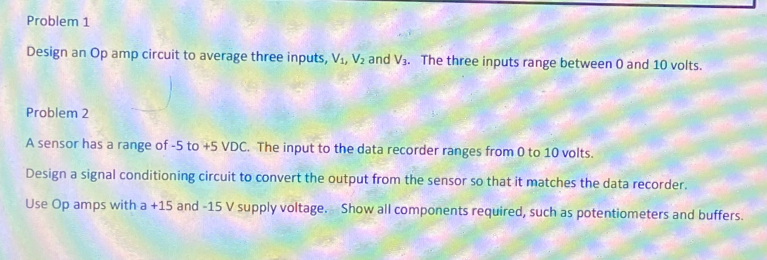Problem 1 ﻿and 2 ﻿please | Chegg.com