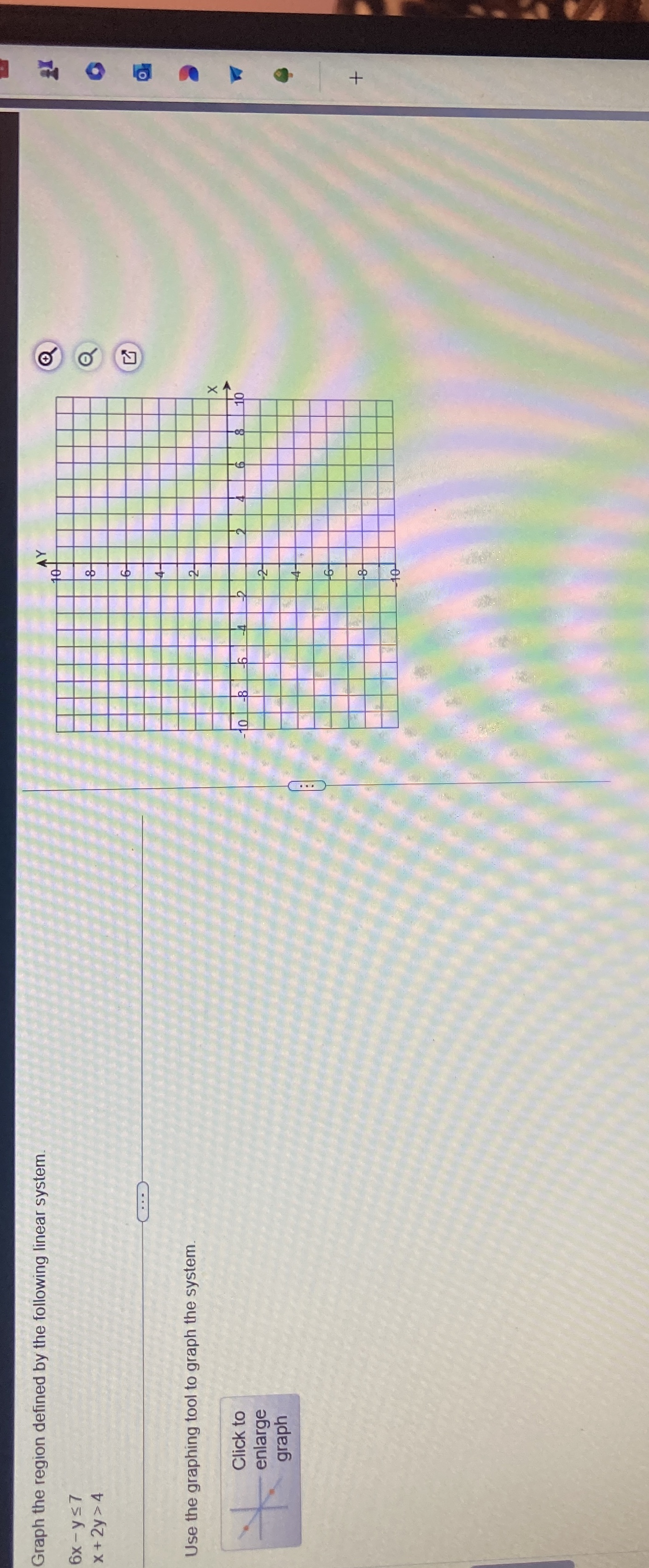 Solved Graph the region defined by the following linear | Chegg.com