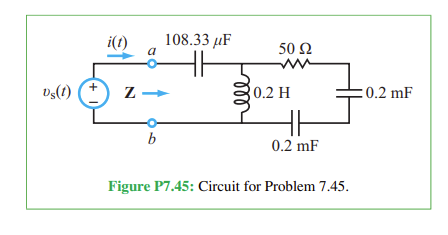 Solved Solve for the current phasor in terms of the voltage | Chegg.com