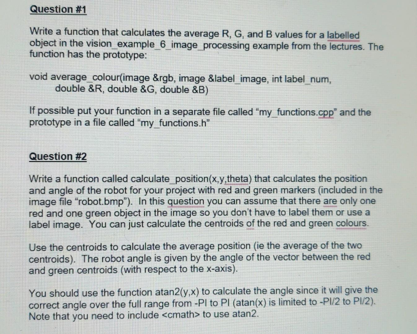 Solved Question #1 Write a function that calculates the | Chegg.com