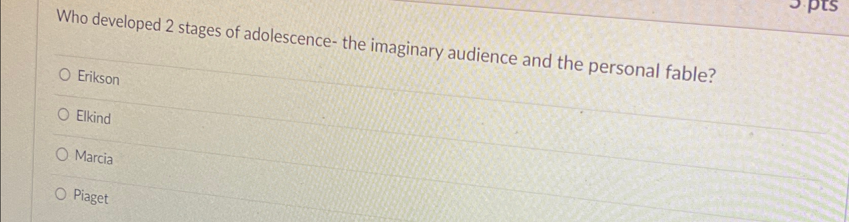 Solved Who developed 2 ﻿stages of adolescence- ﻿the | Chegg.com