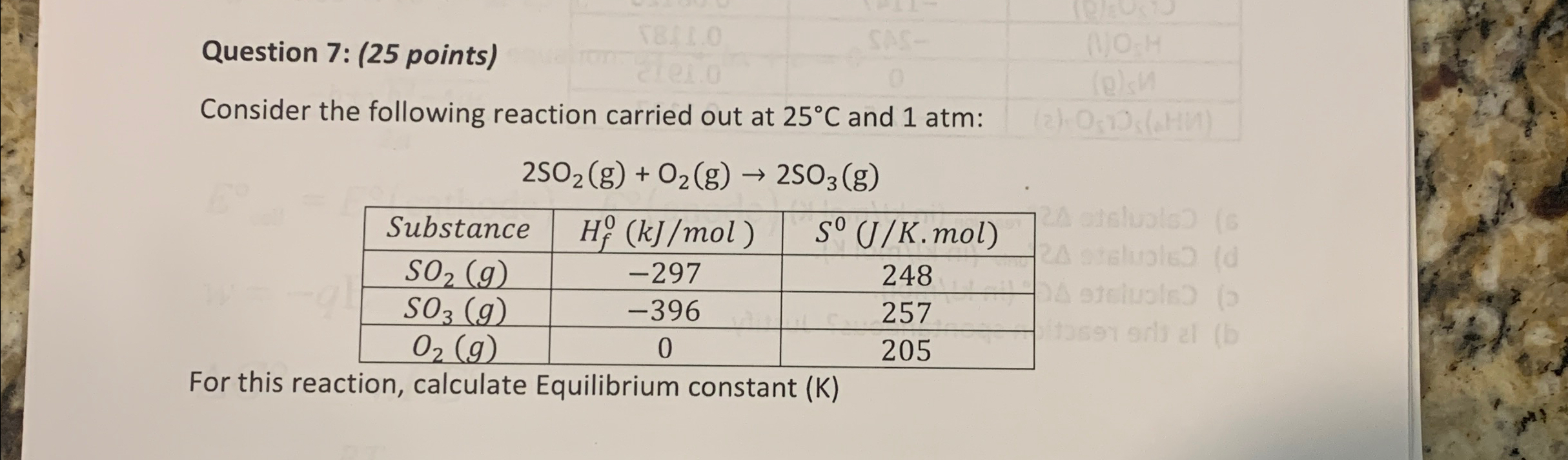 Solved Question 7: (25 ﻿points)Consider the following | Chegg.com