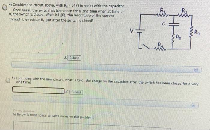 Solved Two Loop RC Circuit 1 23 45 A circuit is constructed | Chegg.com