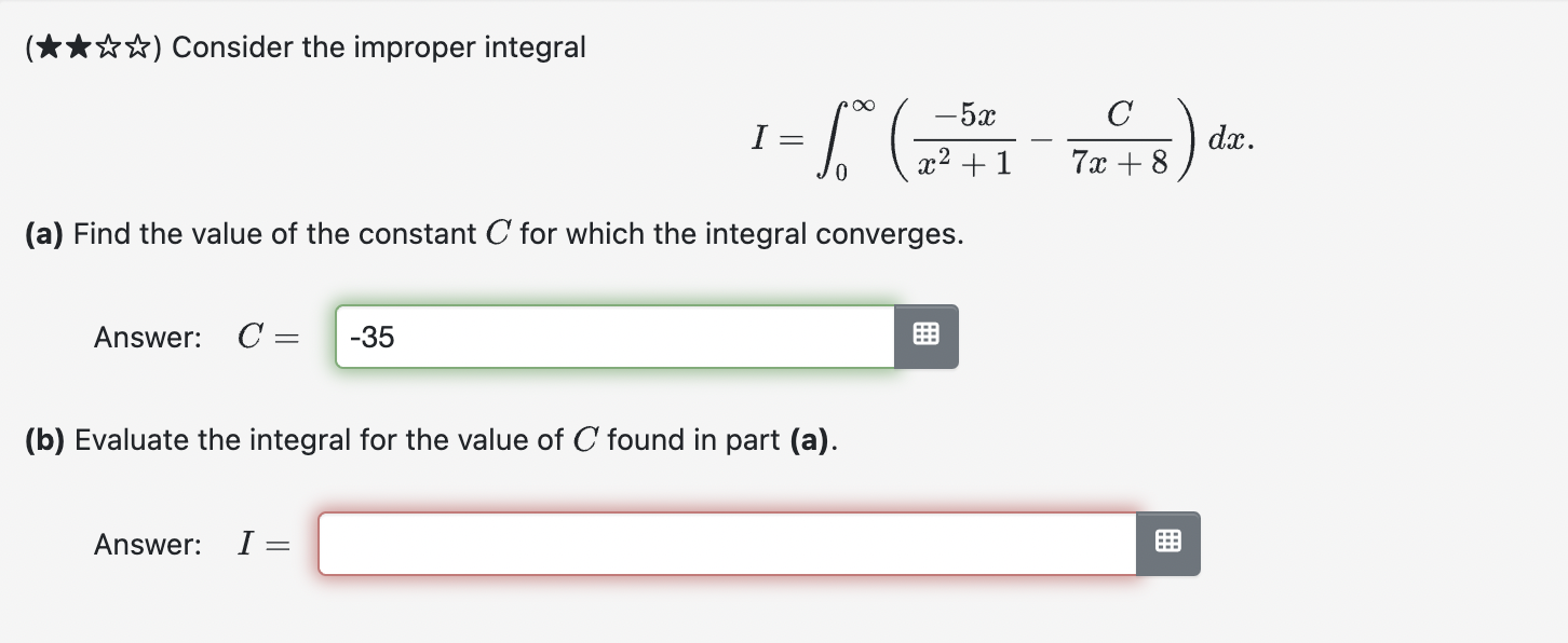 Solved (******??ϖ) ﻿Consider the improper | Chegg.com