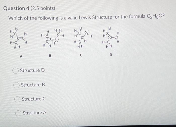 Solved Question 4 (2.5 points) Which of the following is a | Chegg.com