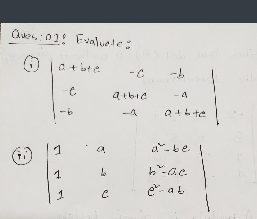 Solved Ques:01: | Chegg.com