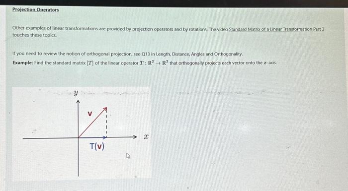Solved Other examples of linear transformations are provided | Chegg.com