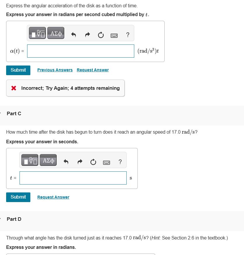 Solved A disk of radius 26.0 ﻿cmcm is free to turn about an | Chegg.com