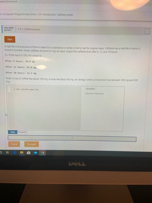Solved using coral programming how do I respond to the | Chegg.com