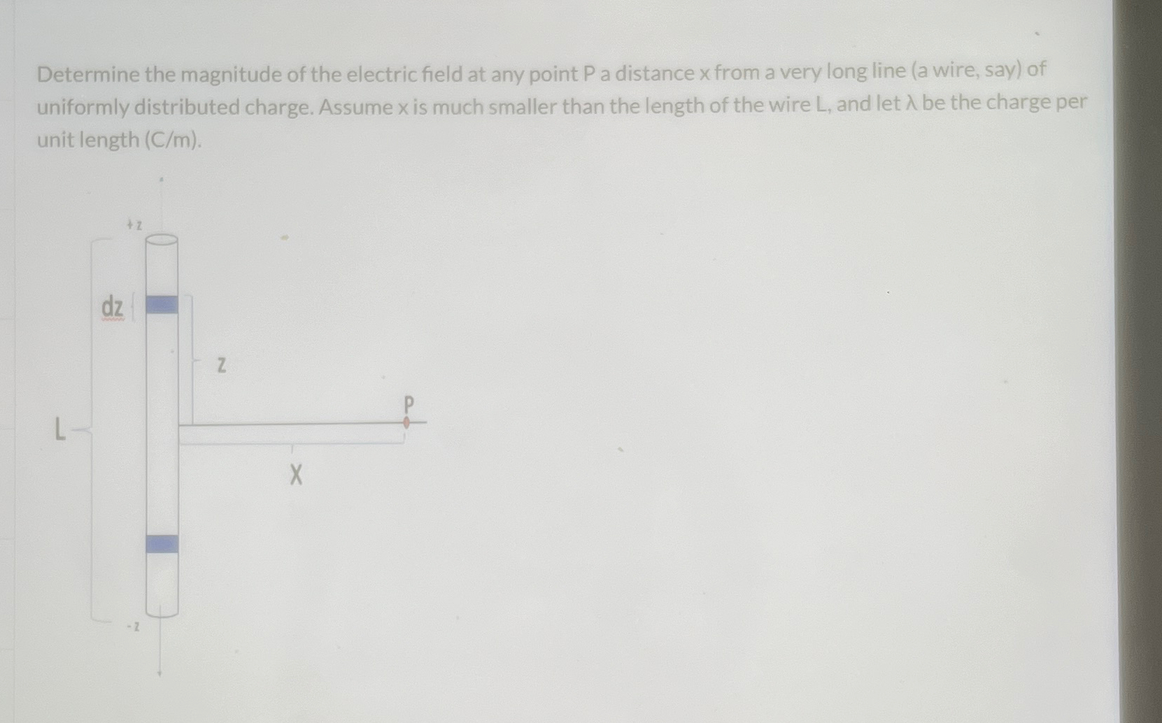 Solved Determine the magnitude of the electric field at any | Chegg.com