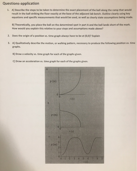 Solved 1D and 2D Kinematics Challenge: Students observe an | Chegg.com