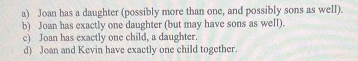 Assuming predicates Parent(p,q) and Female(p) and | Chegg.com