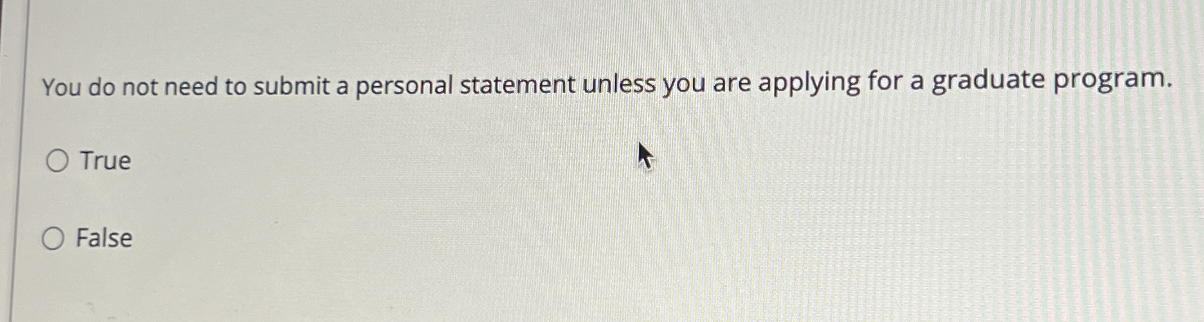 Solved You do not need to submit a personal statement unless | Chegg.com