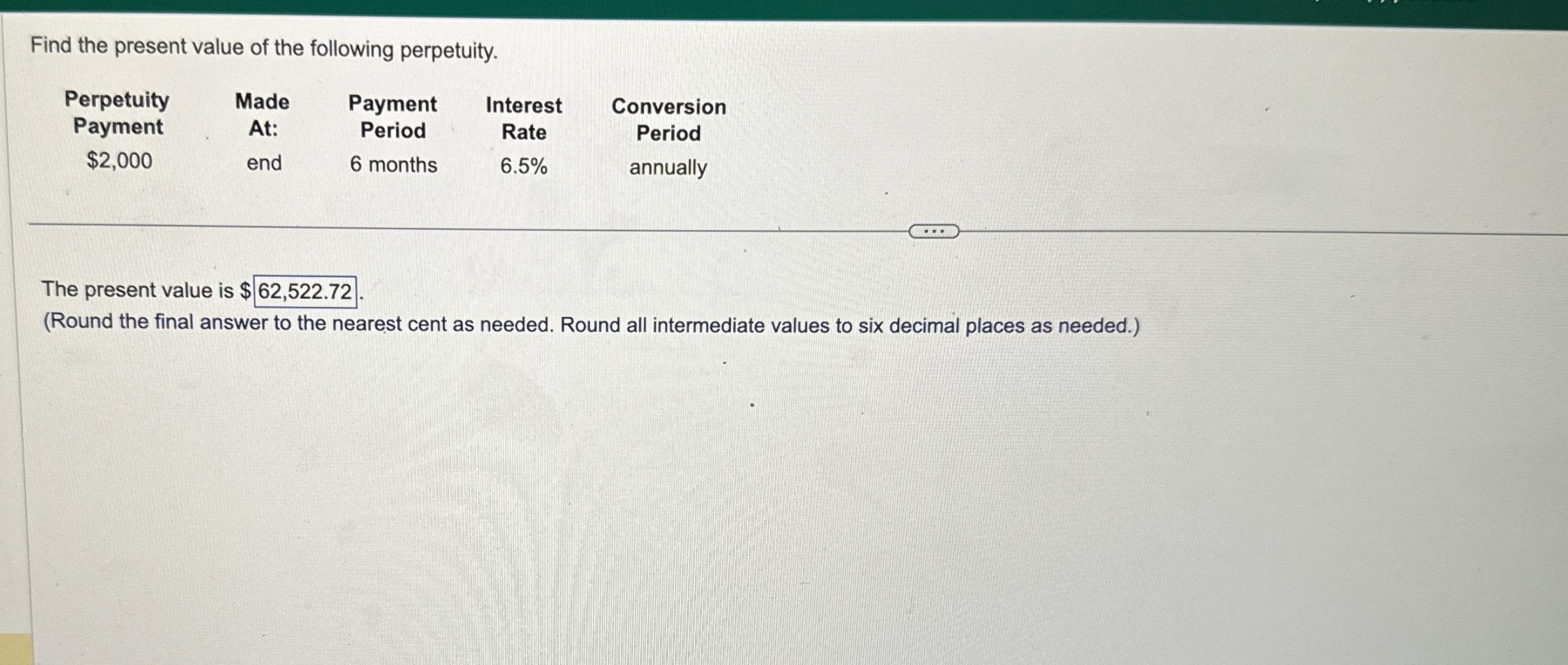 Solved Find the present value of the following | Chegg.com