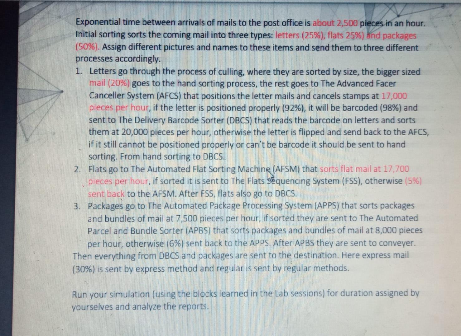 Arena discrete event simulation software provides | Chegg.com