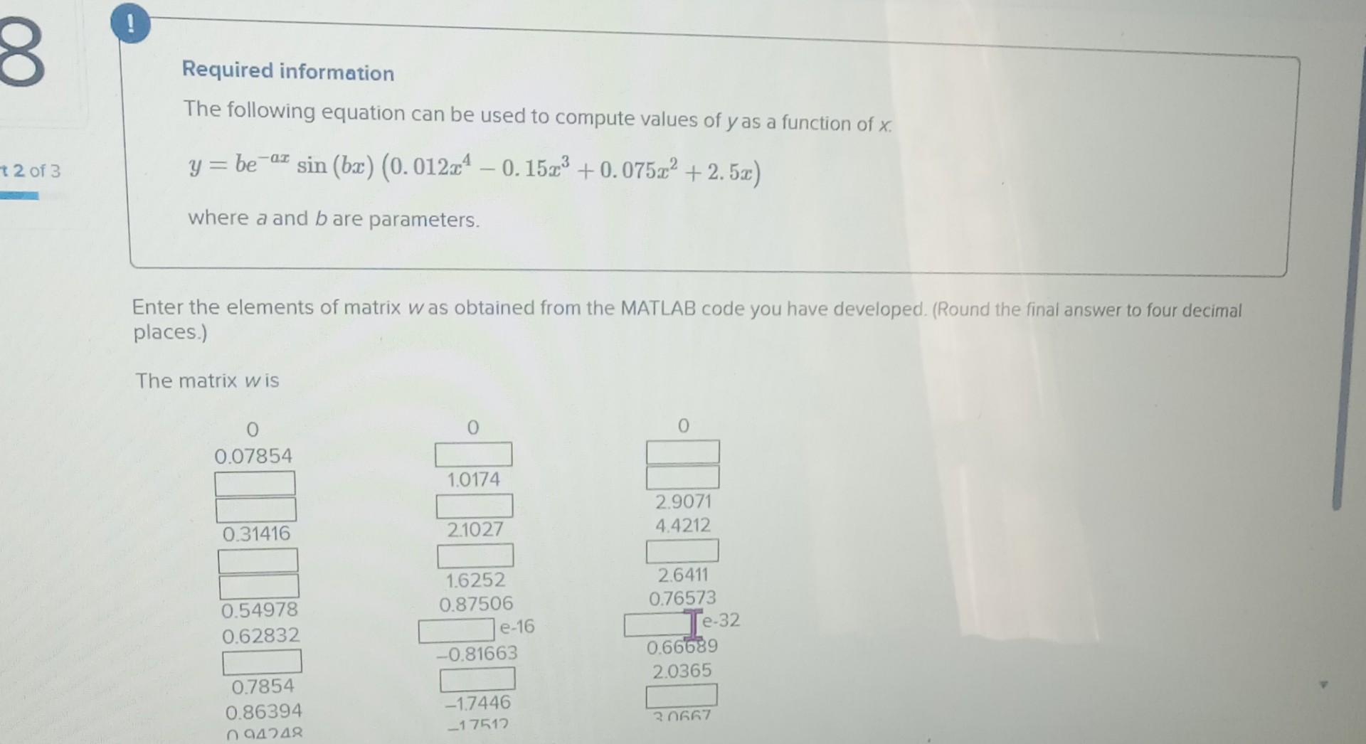 Required information The following equation can be | Chegg.com