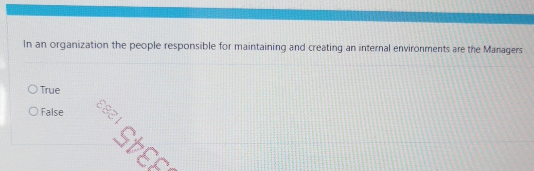 Solved In an organization the people responsible for | Chegg.com