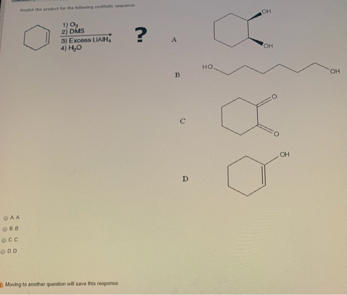 Solved Predict the product for the following synthetic | Chegg.com