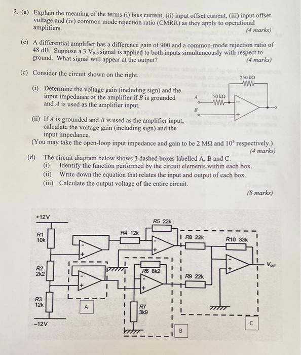 Solved 2. (a) Explain the meaning of the terms (i) bias | Chegg.com