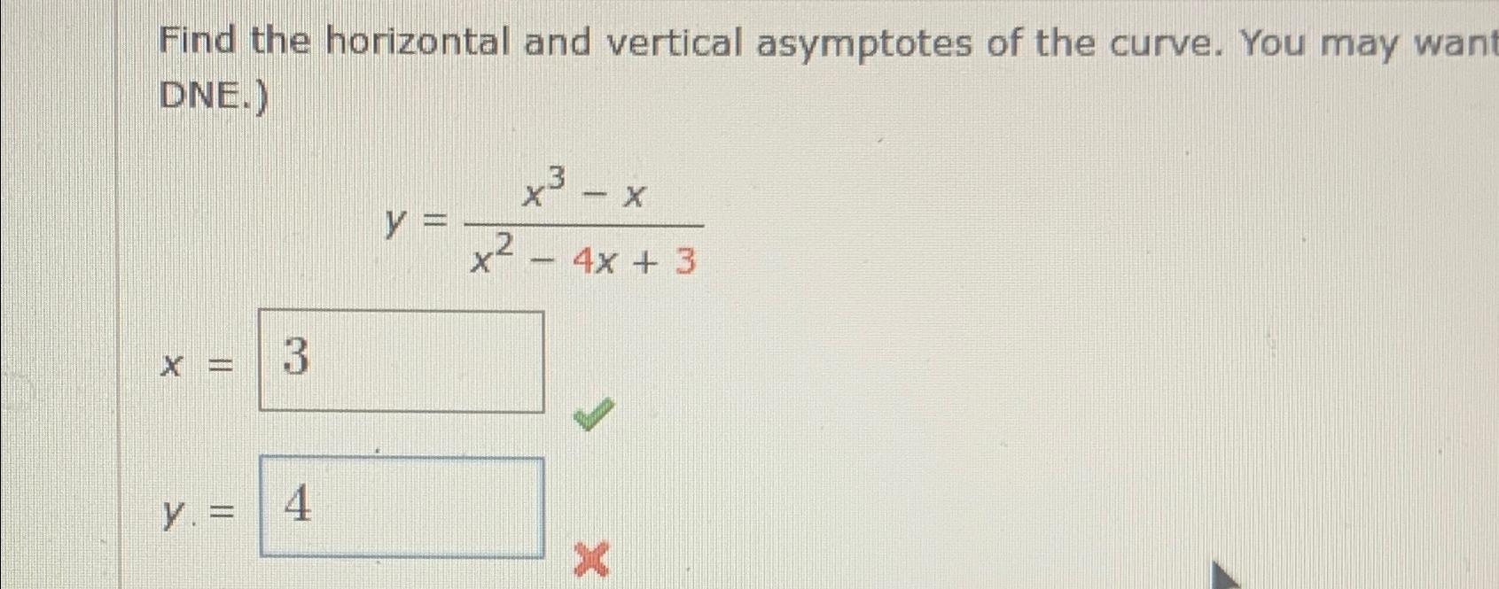 Find the horizontal and vertical asymptotes of the | Chegg.com