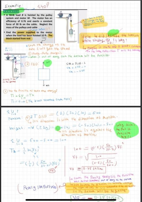Solved Please look at the green highlights between the two | Chegg.com
