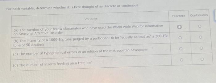 Solved For mach variable, determine whether it is best | Chegg.com