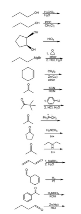 Solved 1.0 2. (CHS NBS CH2Cl2, hv HBr Peroxides QA PBL3 SOCL | Chegg.com
