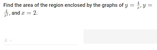 Solved Find the area of the region enclosed by the graphs of | Chegg.com