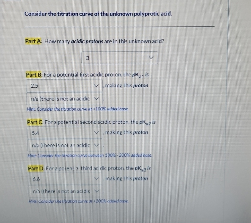 Consider the titration curve of the unknown | Chegg.com