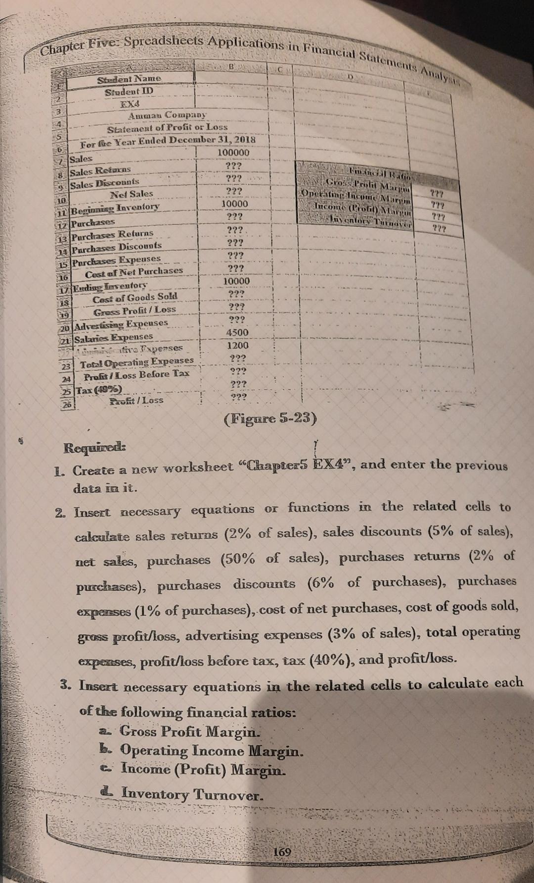 Solved Chapter Five Spreadsheets Applications in Financial | Chegg.com