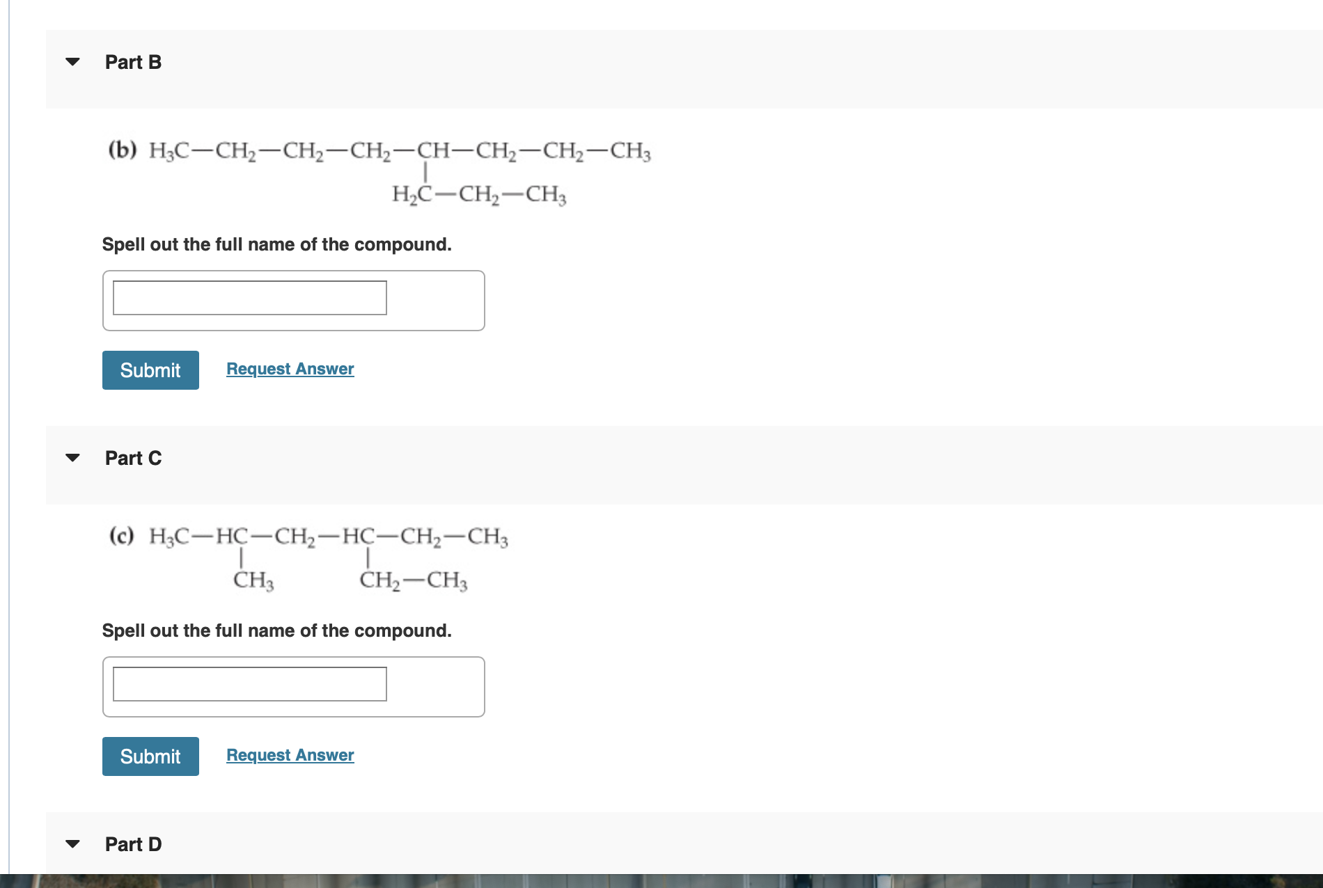 Solved Spell out the full name of the compound. | Chegg.com