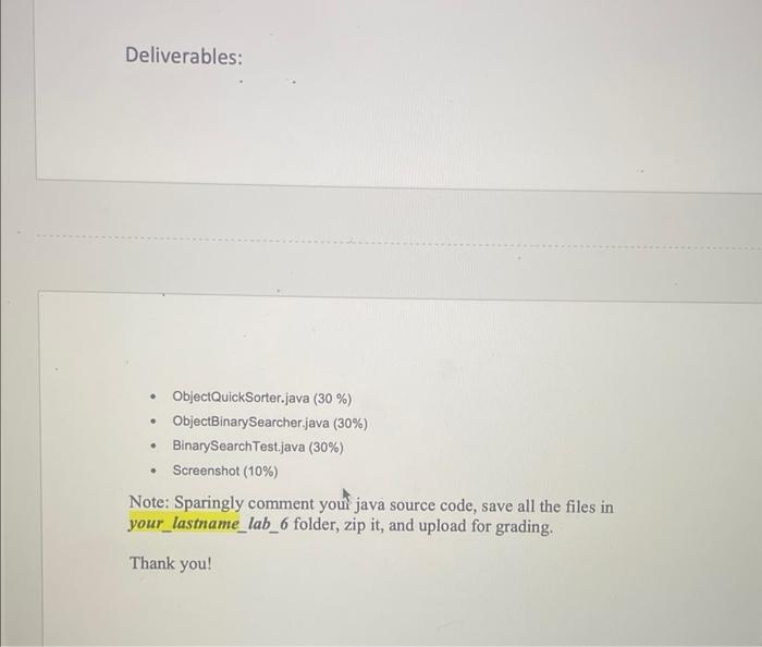 Solved Searching for Objects with the Binary Search | Chegg.com