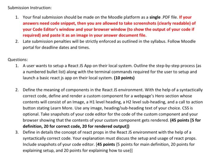 Solved If your answers need code snippet, then you are | Chegg.com