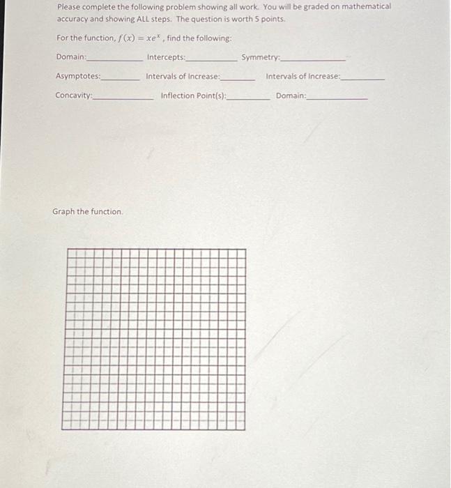 Solved Please complete the following problem showing all | Chegg.com
