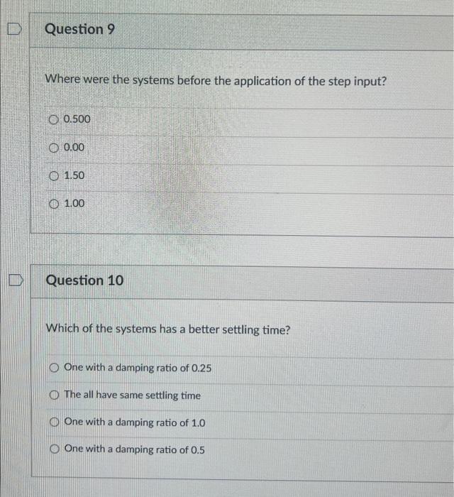 Solved Which of the following is 1/τ for a second-order | Chegg.com