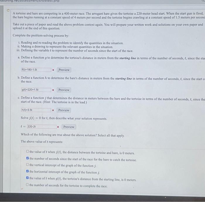Solved D Use Function Notation To Represent Each Of The