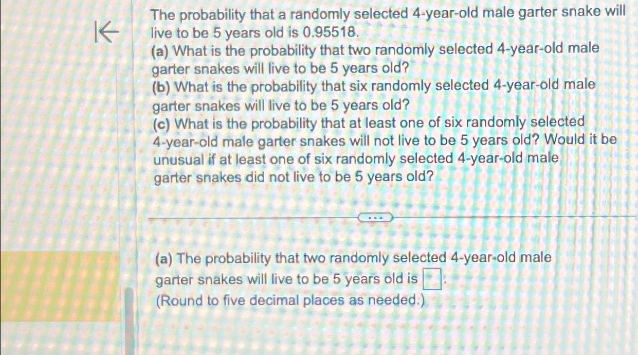 Solved The probability that a randomly selected 4 -year-old | Chegg.com