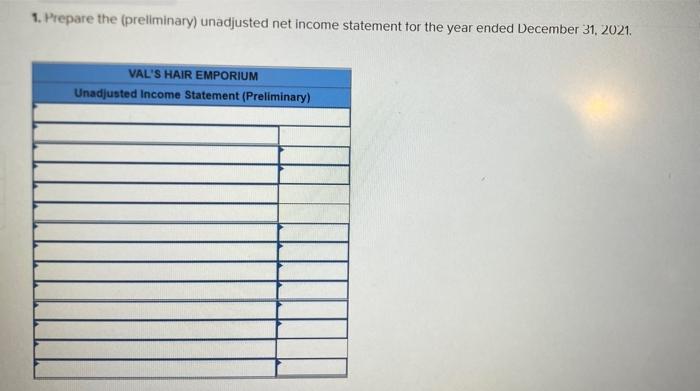 [Solved]: Emporum operates a hair salon. Its unadjusted tri
