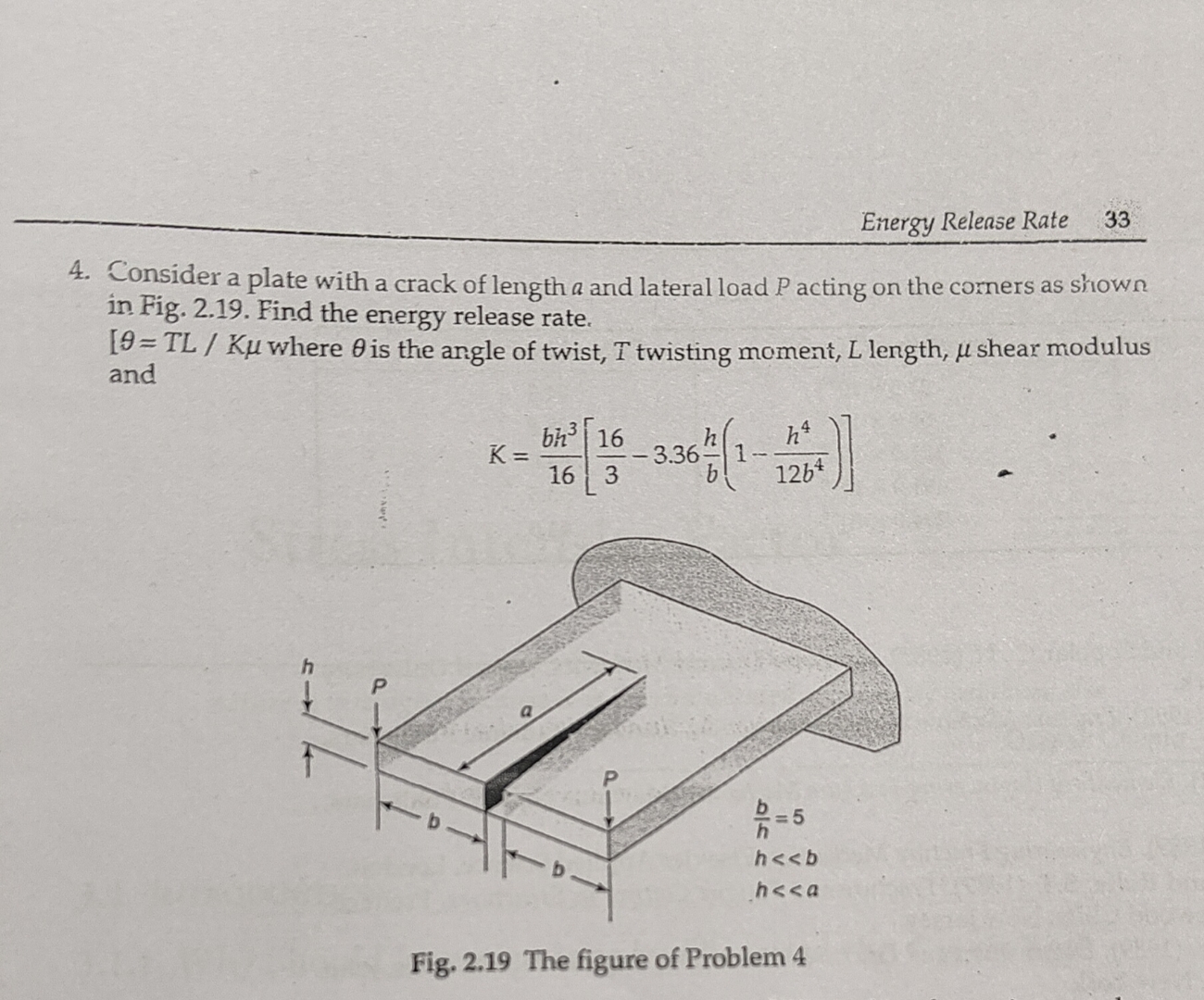 Solved Energy Release Rate334. ﻿Consider a plate with a | Chegg.com