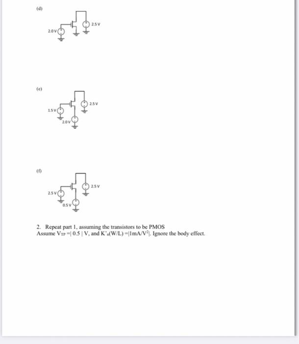 Solved 3 v 1. In each circuit configuration below: 1) | Chegg.com