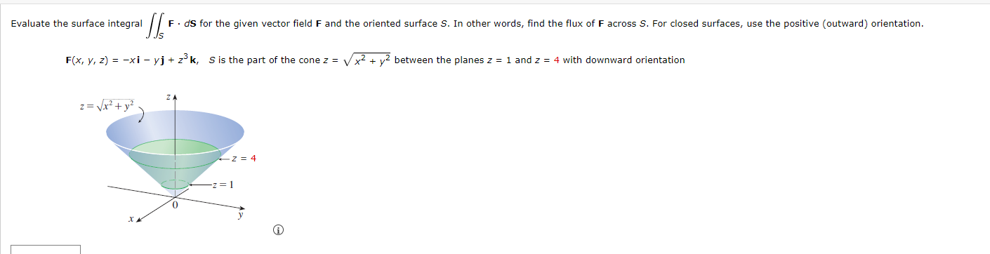 Solved Evaluate the surface integral ∬SF*dS ﻿for the given | Chegg.com