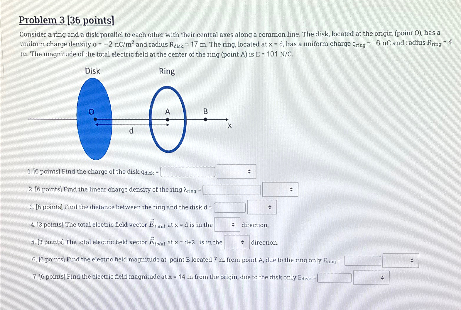 Solved Problem 3 [36 ﻿points]Consider a ring and a disk | Chegg.com