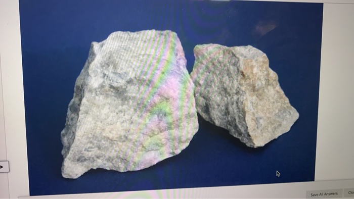 Solved QUESTION 6 The photo below shows two hand samples of | Chegg.com