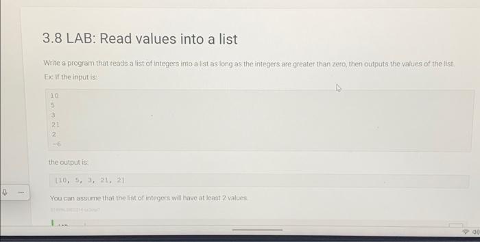 Solved \# Initiate an empty list to store the integers | Chegg.com