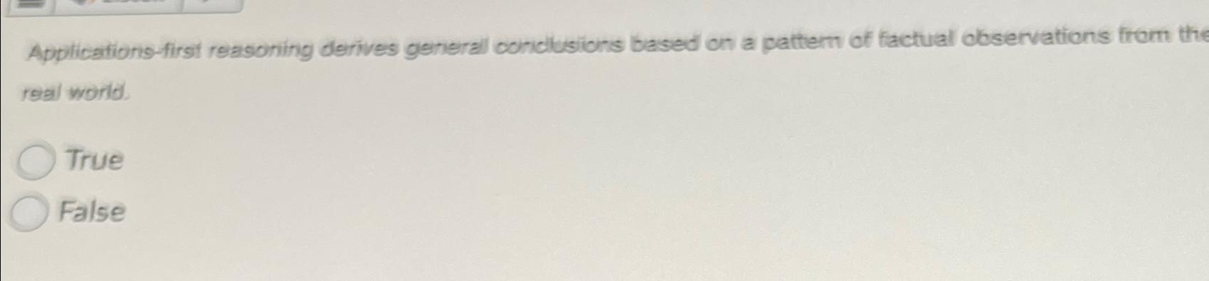 Solved Applicatione-first reasoning derives general | Chegg.com