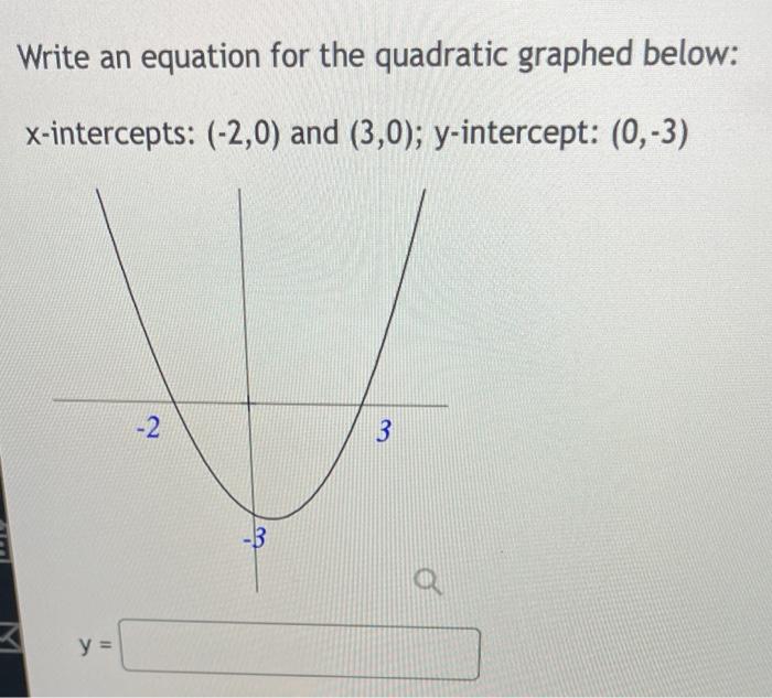 Solved write an equation for the quadric graph below: | Chegg.com