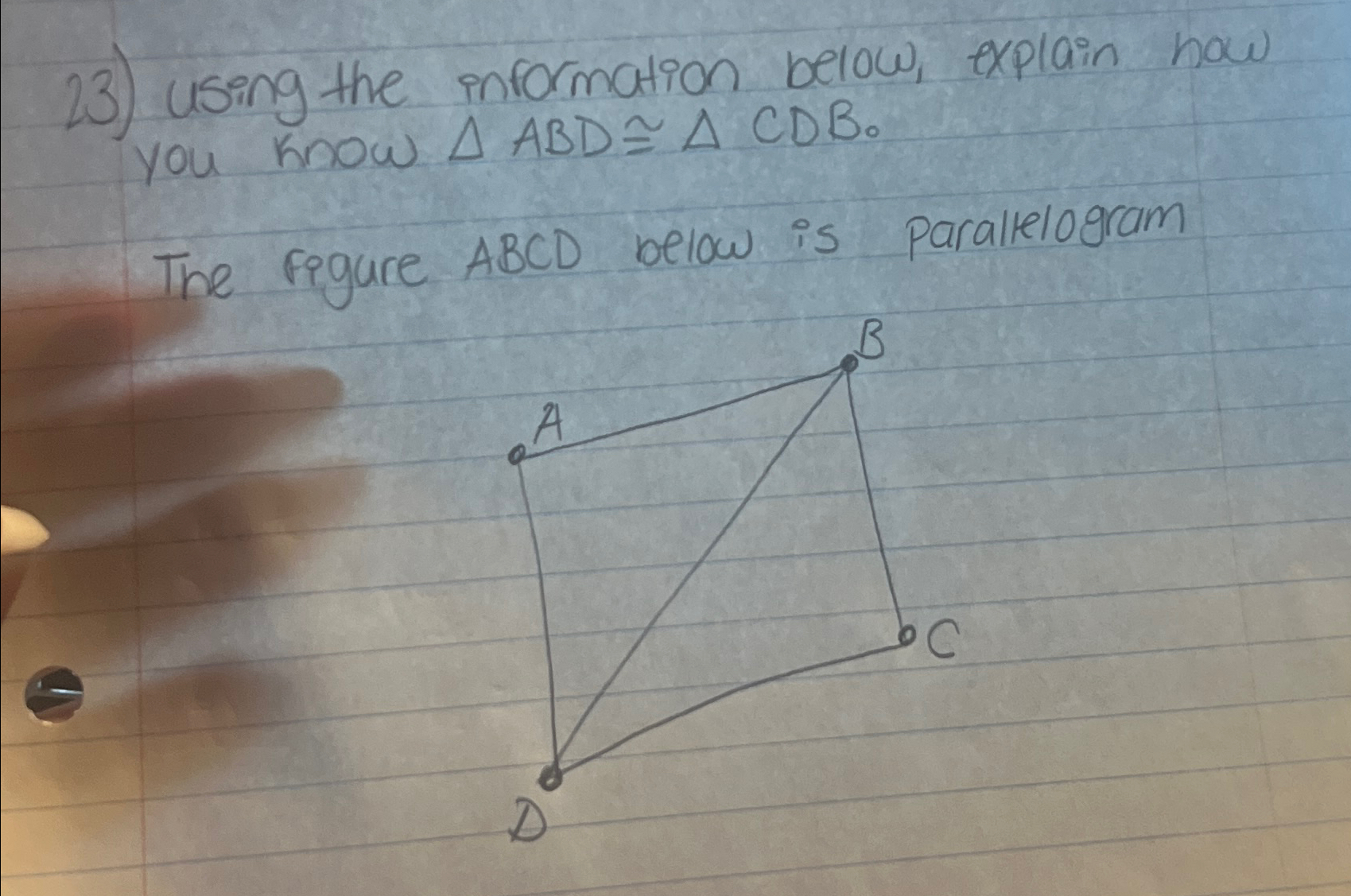 Solved Using the information below, explain how you know | Chegg.com