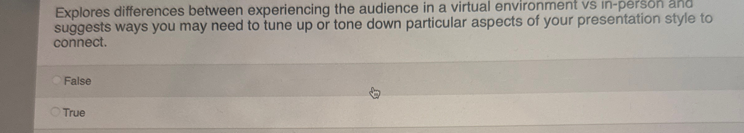 Solved Explores differences between experiencing the | Chegg.com